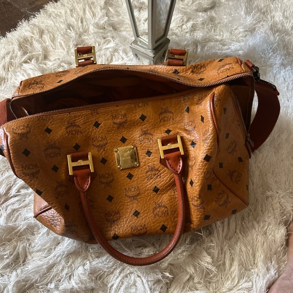 MCM | Bags | Authentic Mcm Boston Bag | Poshmark